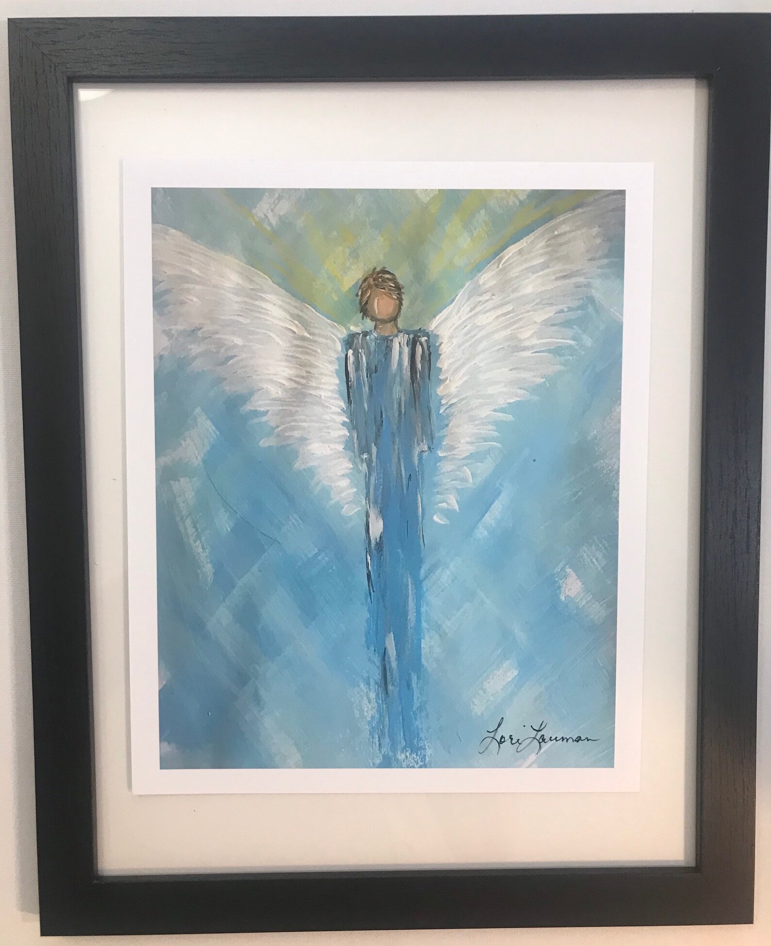 Male Angel Poster Print of Original Artwork | Etsy