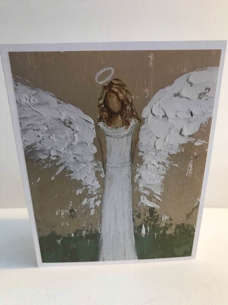 Angel Greeting Card Made From Original Artwork - Etsy