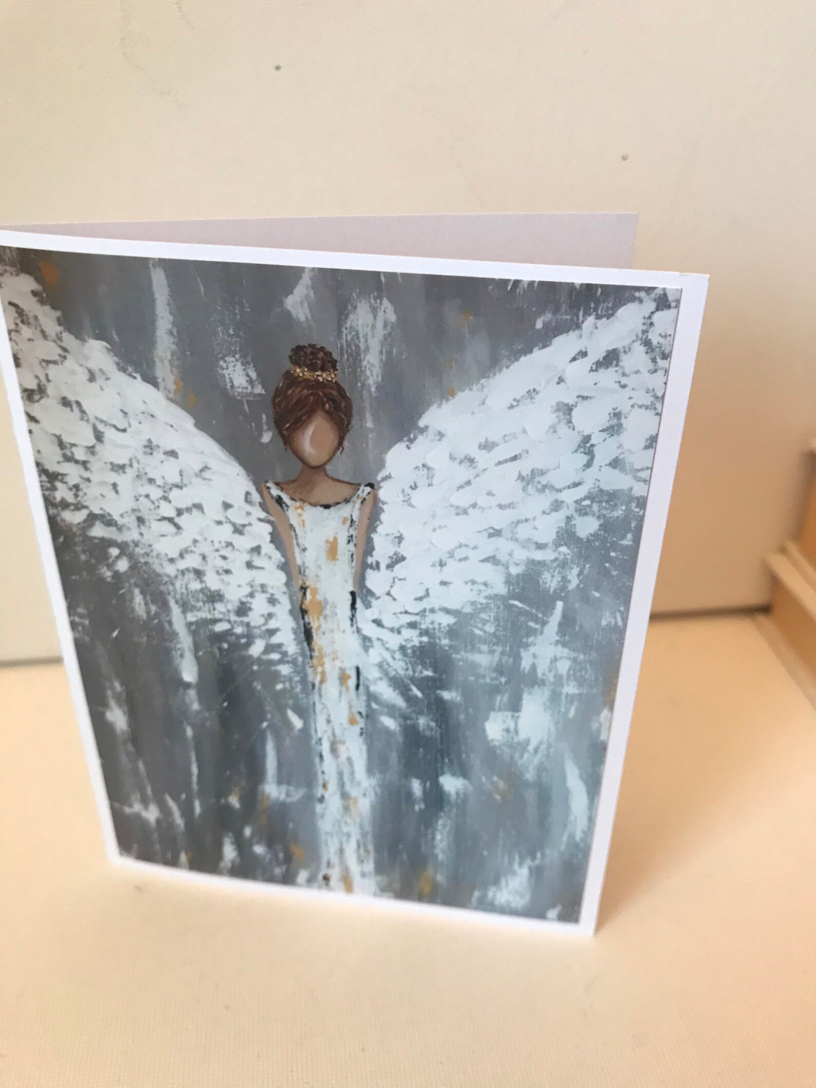 Angel Greeting Card Made From Original Artwork - Etsy