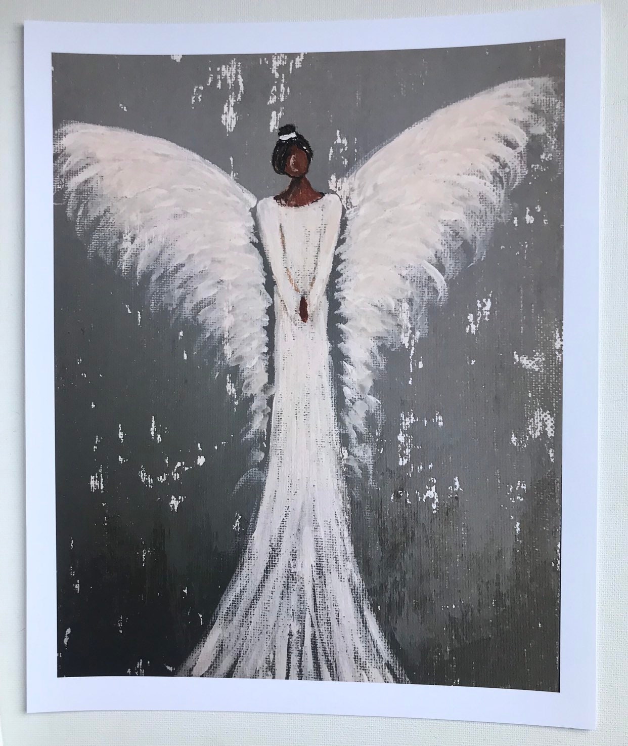 African American Guardian Angel Print - Etsy
