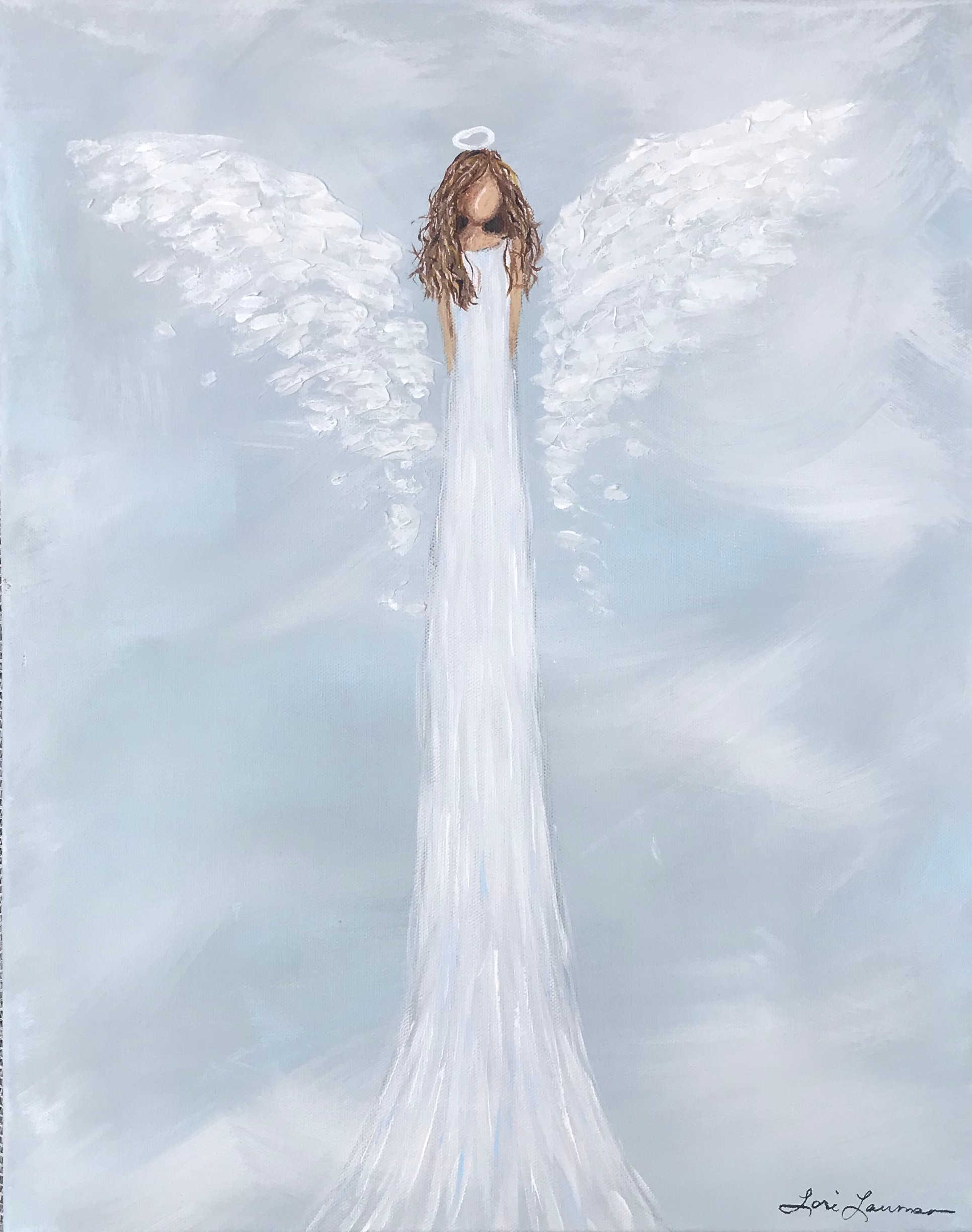 Custom Angel Painting on Canvas - Etsy