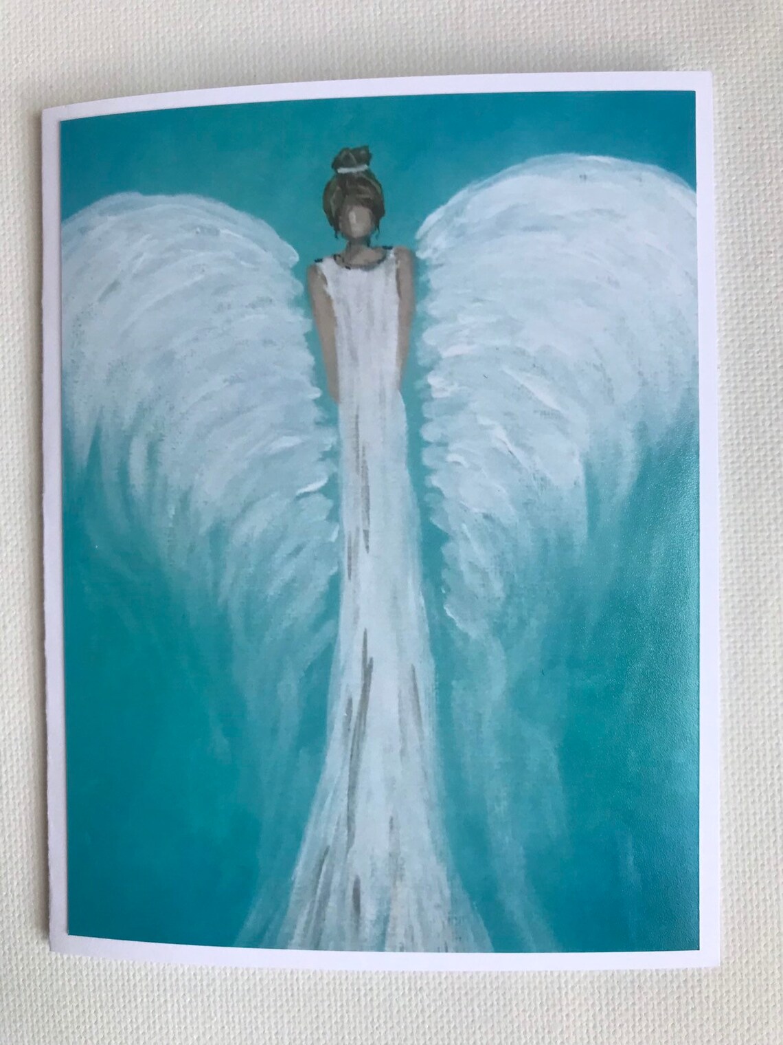 Angel Greeting Card Made From Original Artwork - Etsy