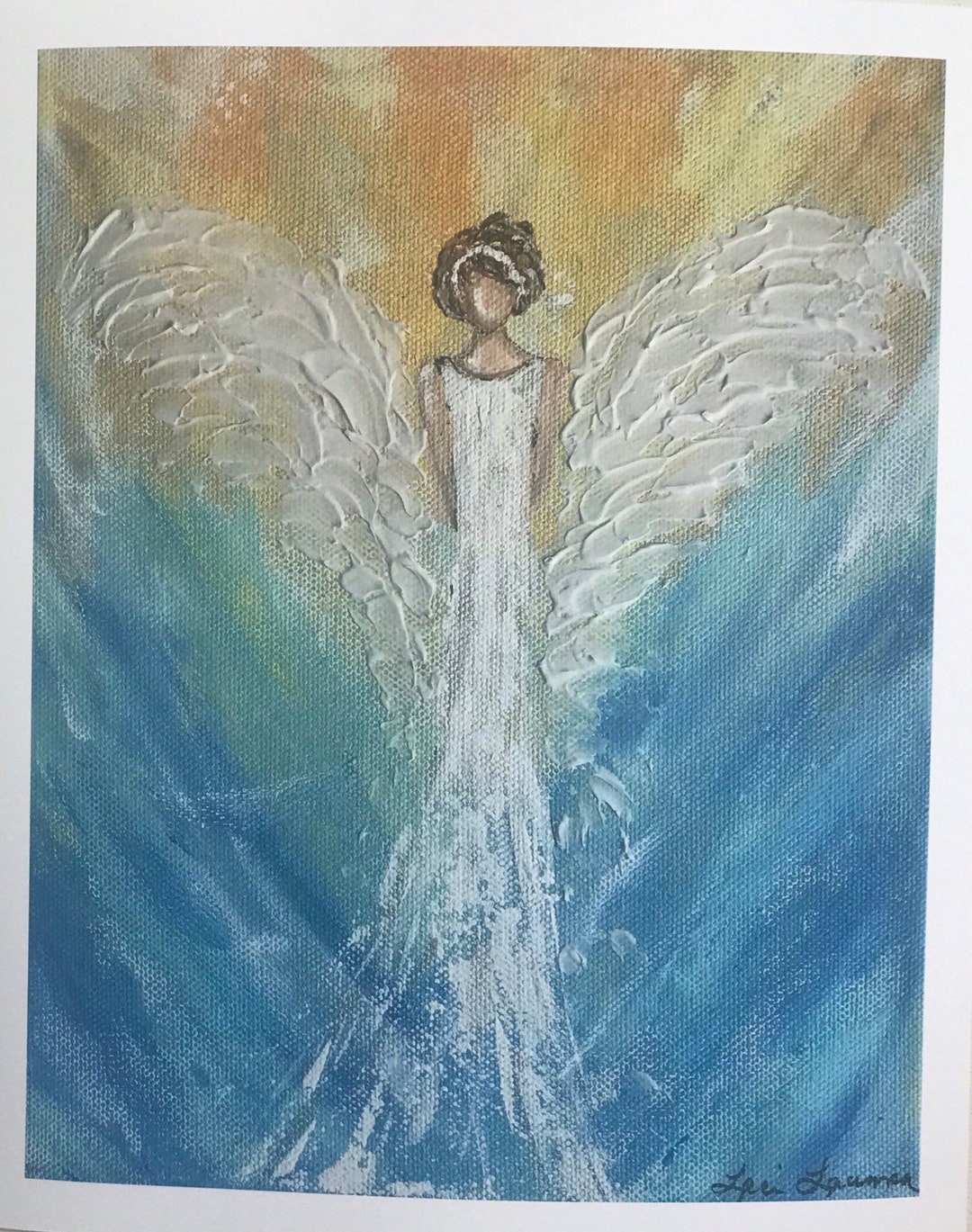 Angel Print From Original Artwork - Etsy