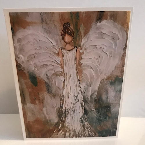 Angel Greeting Card Made From Original Artwork - Etsy