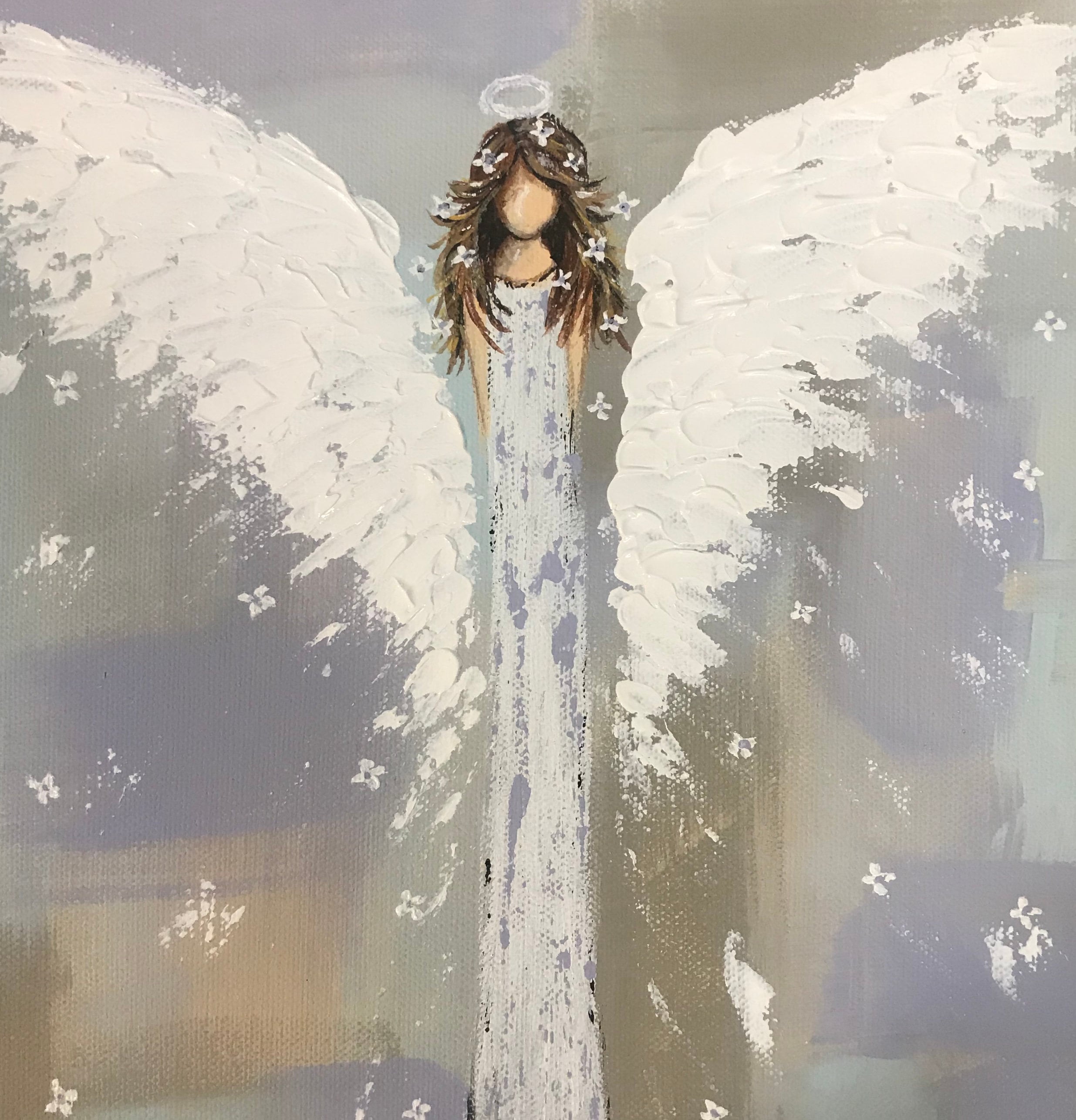 Custom Angel Painting on Canvas - Etsy