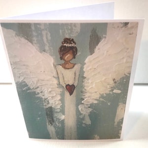 Angel Greeting Card Made From Original Artwork - Etsy
