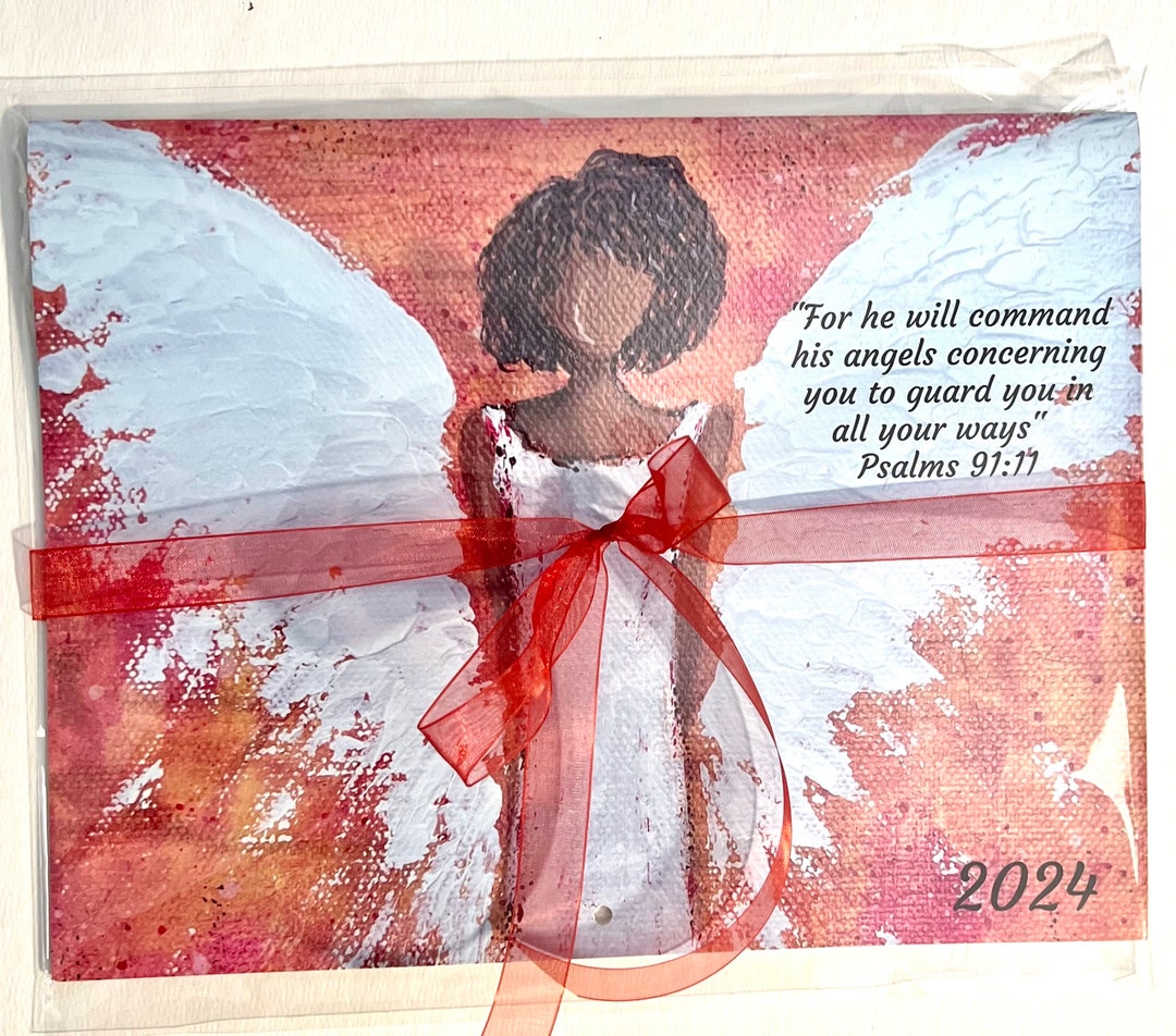 2024 African American Angel Calendar - Etsy
