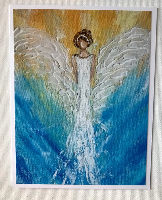 Angel Greeting Card - Etsy