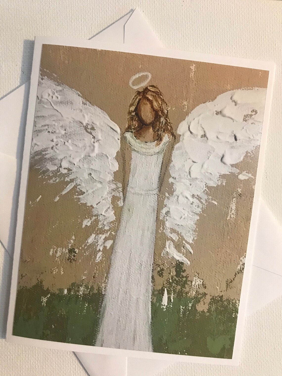 Angel Greeting Card Made From Original Artwork - Etsy
