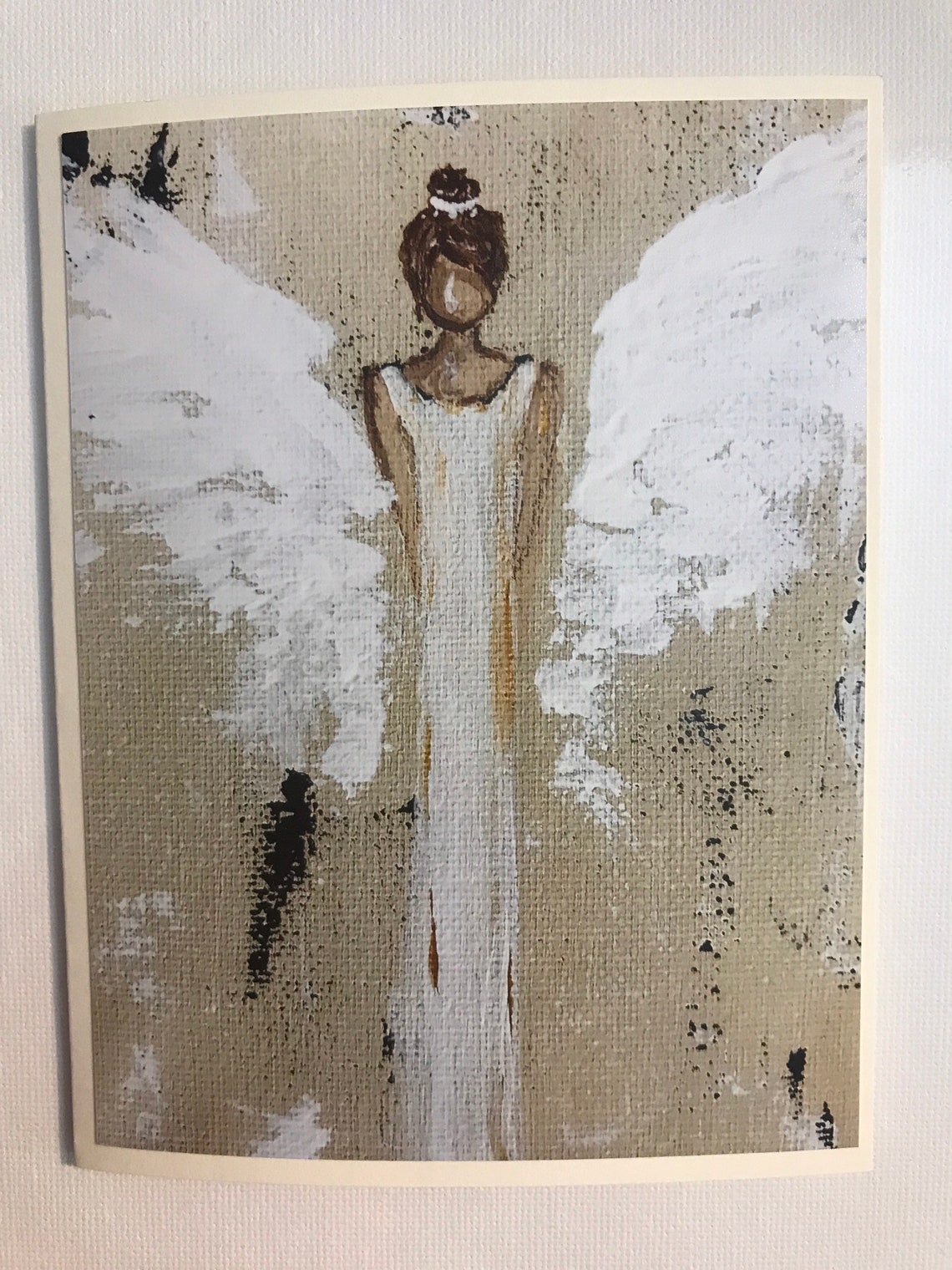 Angel Greeting Card Made From Original Artwork - Etsy