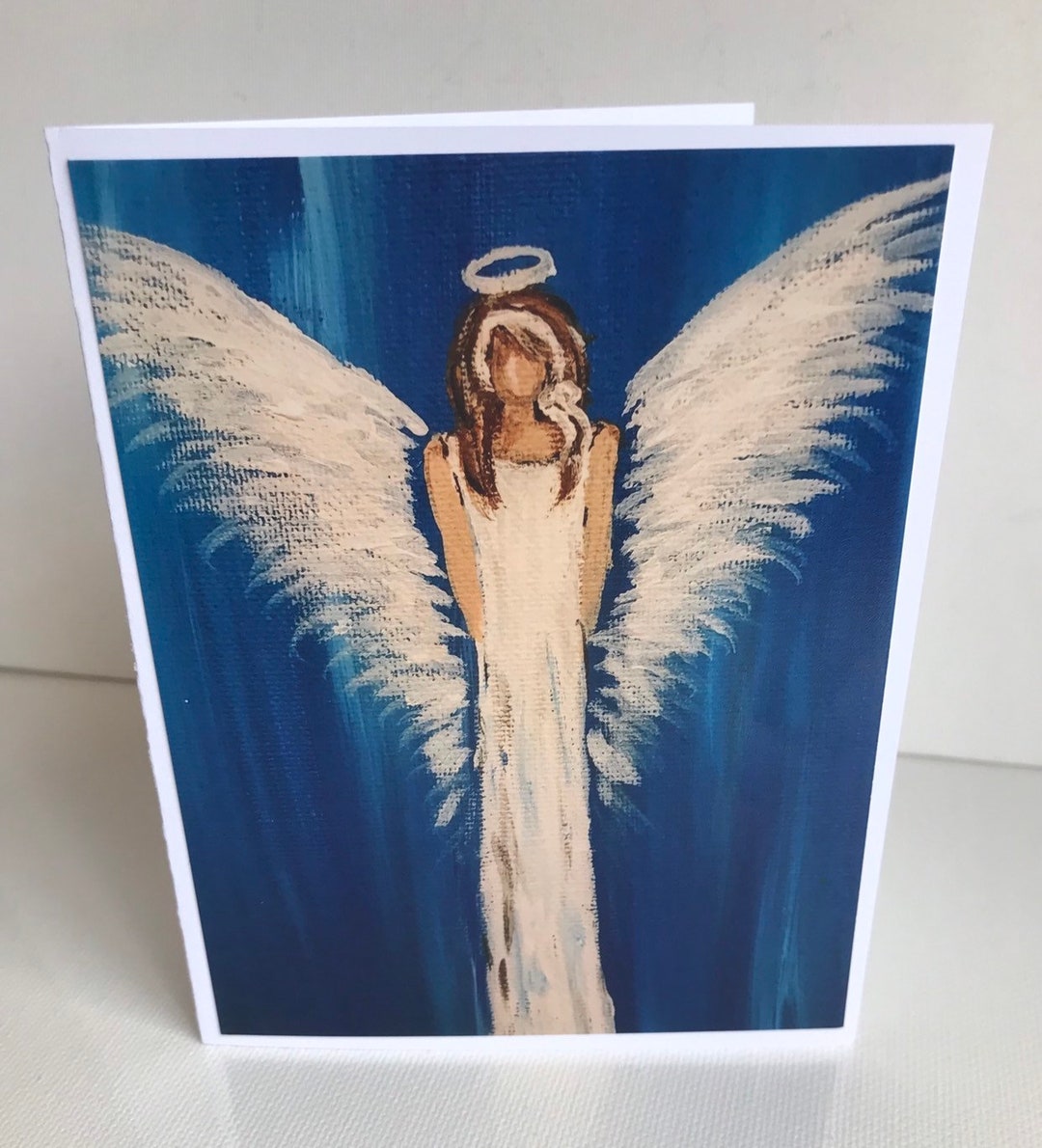 Angel Greeting Card Made From Original Artwork - Etsy