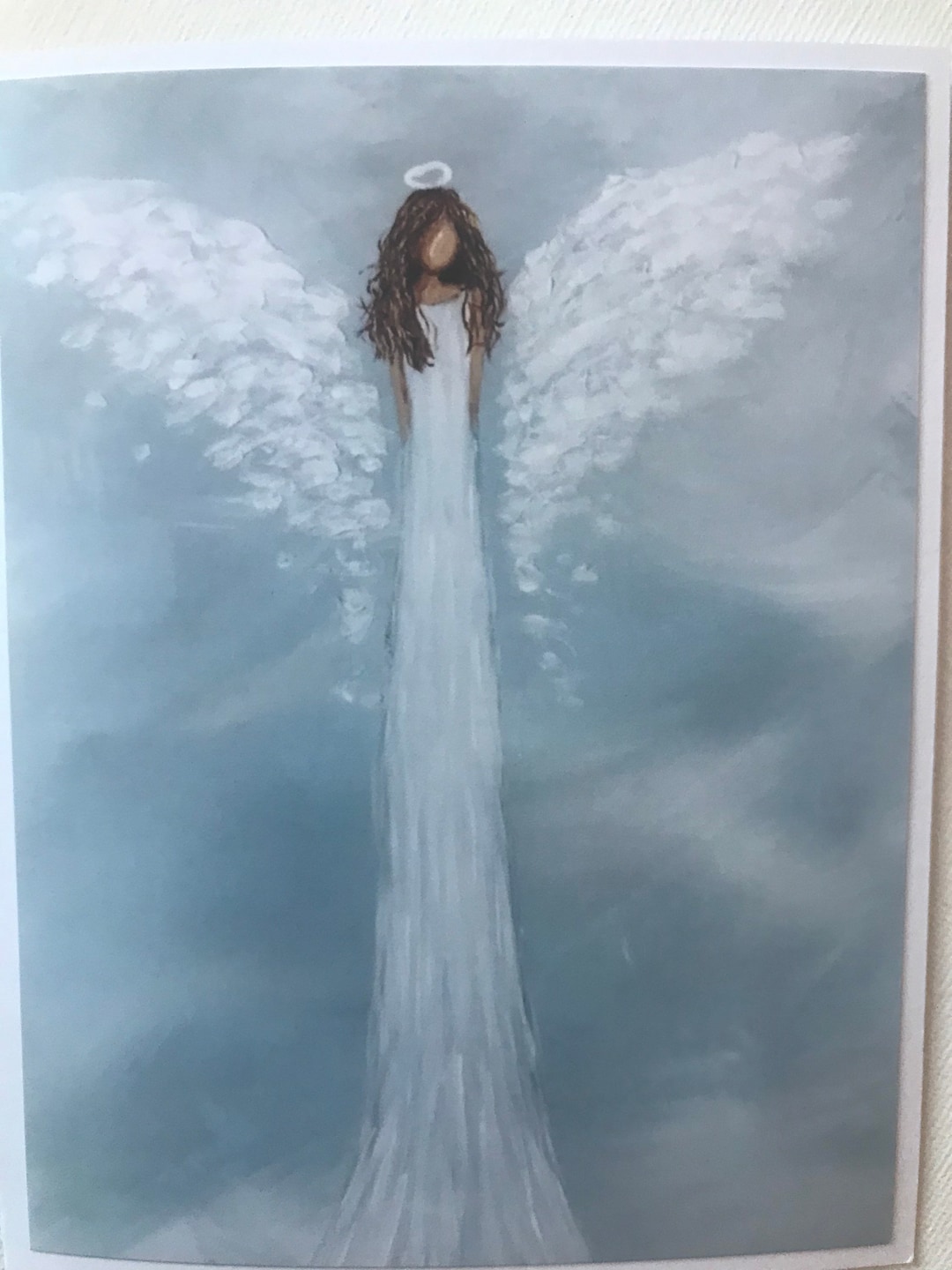 Angel Greeting Card Made From Original Artwork - Etsy
