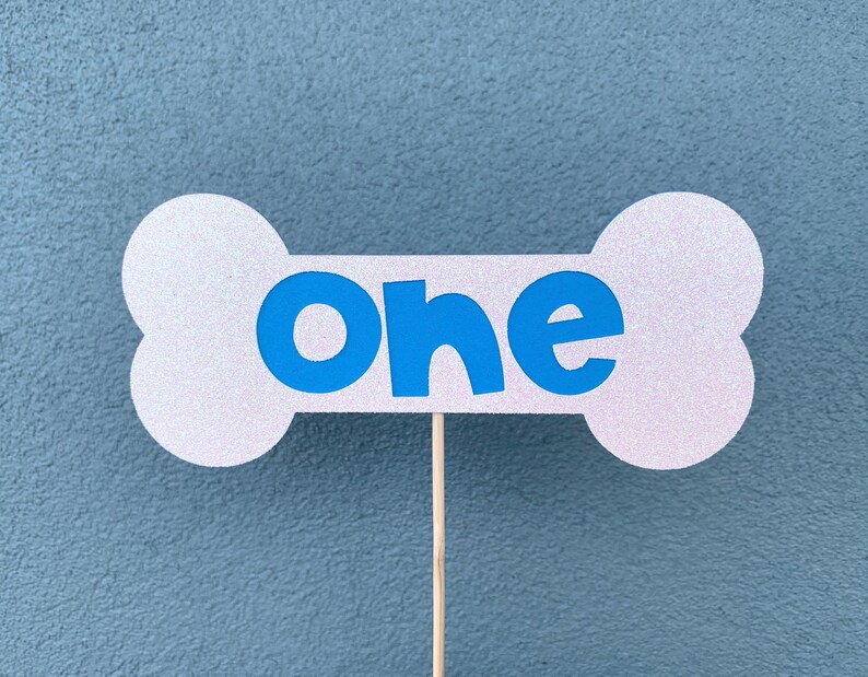 Dog Bone Cake Topper-dog Birthday Party-dog Cake Topper-dog Theme Party ...