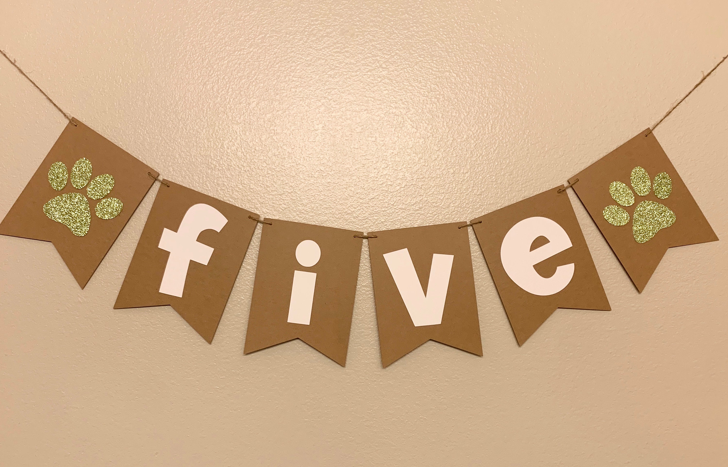 Custom Dog Birthday Banner-puppy Birthday Banner-dog Age | Etsy