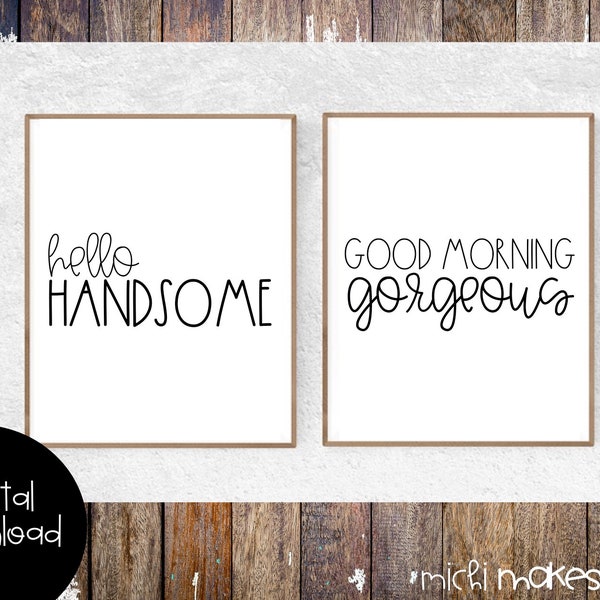 Hello Handsome - Etsy