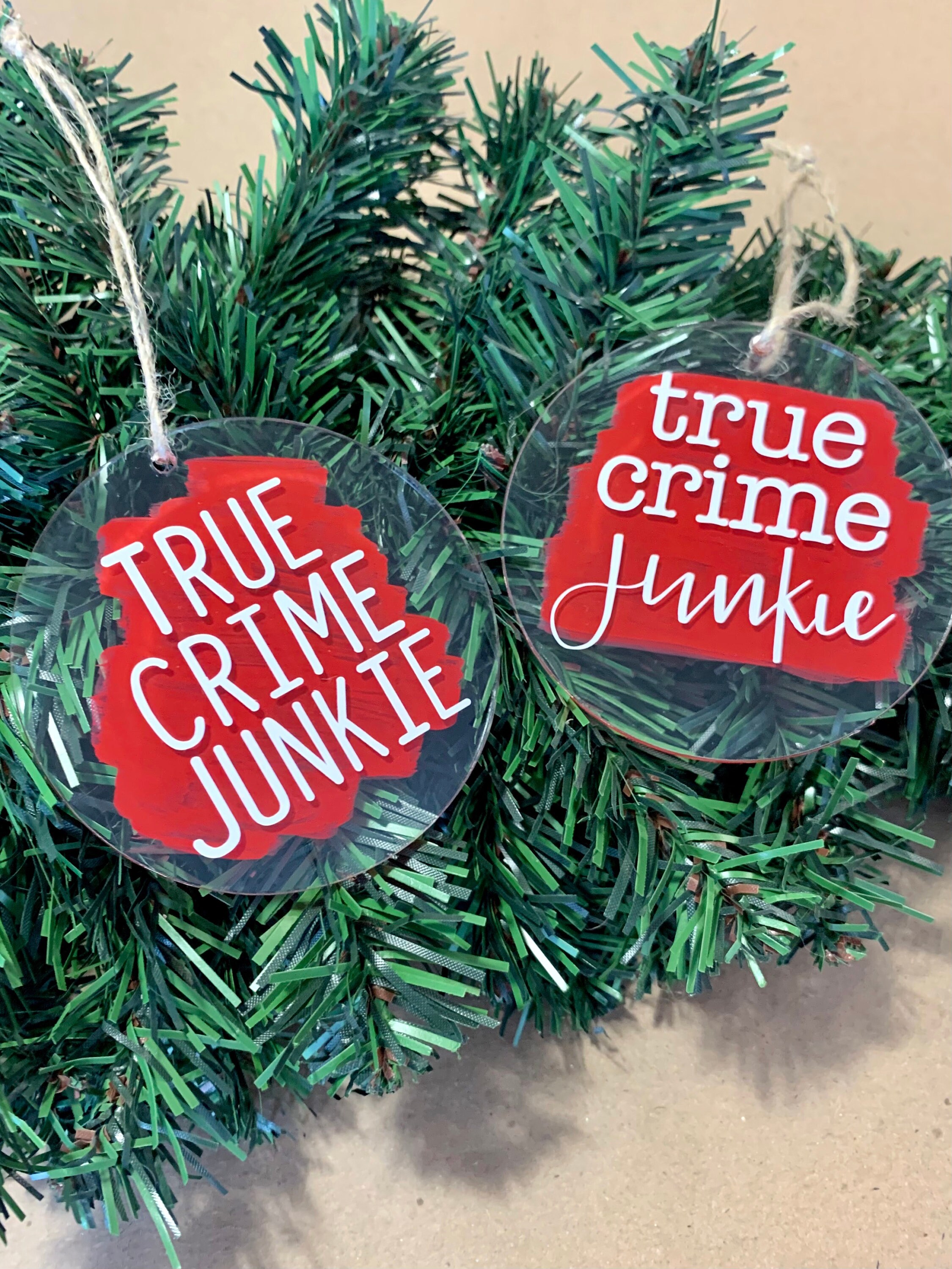 True crime ornament-true crime gift-true crime junkie | Etsy