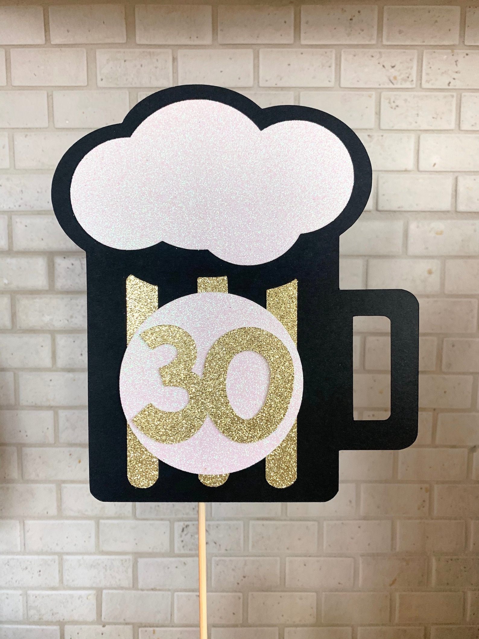 Beer Mug Cake Topper-beer Theme Birthday Cake Topper-dirtythirty Cake ...