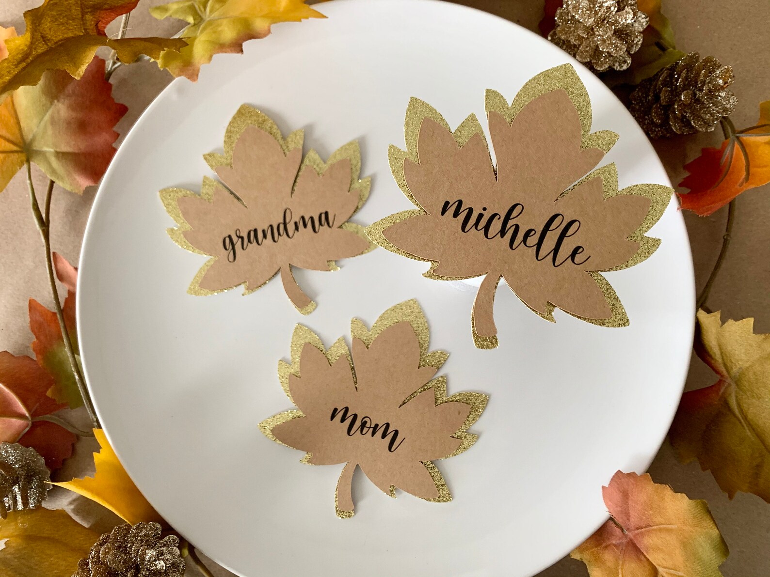 Thanksgiving Place Cards-thanksgiving Name Cards-custom Name Cards ...