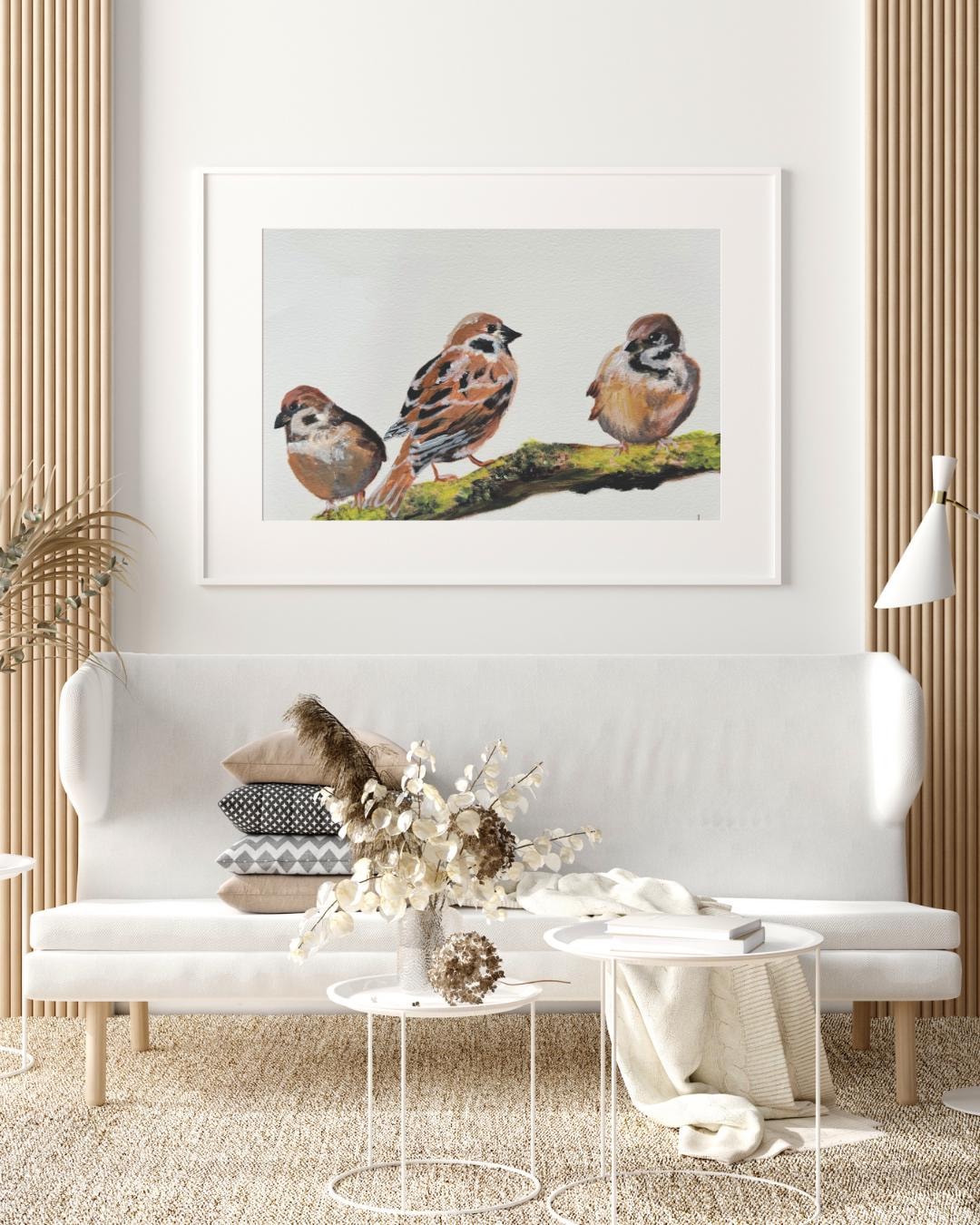 Three Sparrows - Etsy