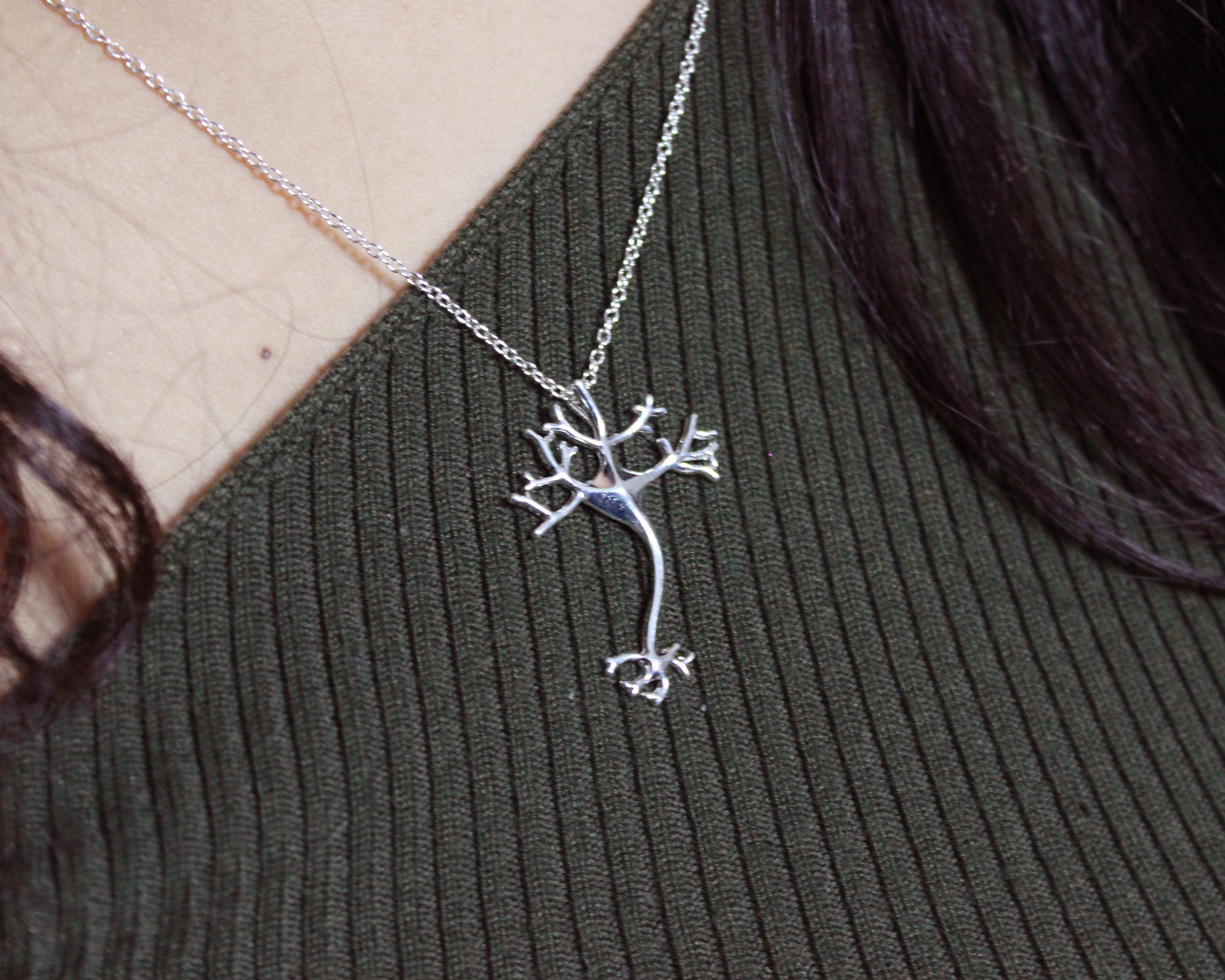 Neuron Necklace STEM Gift Tree of Life Psychology Gift Science Gift ...