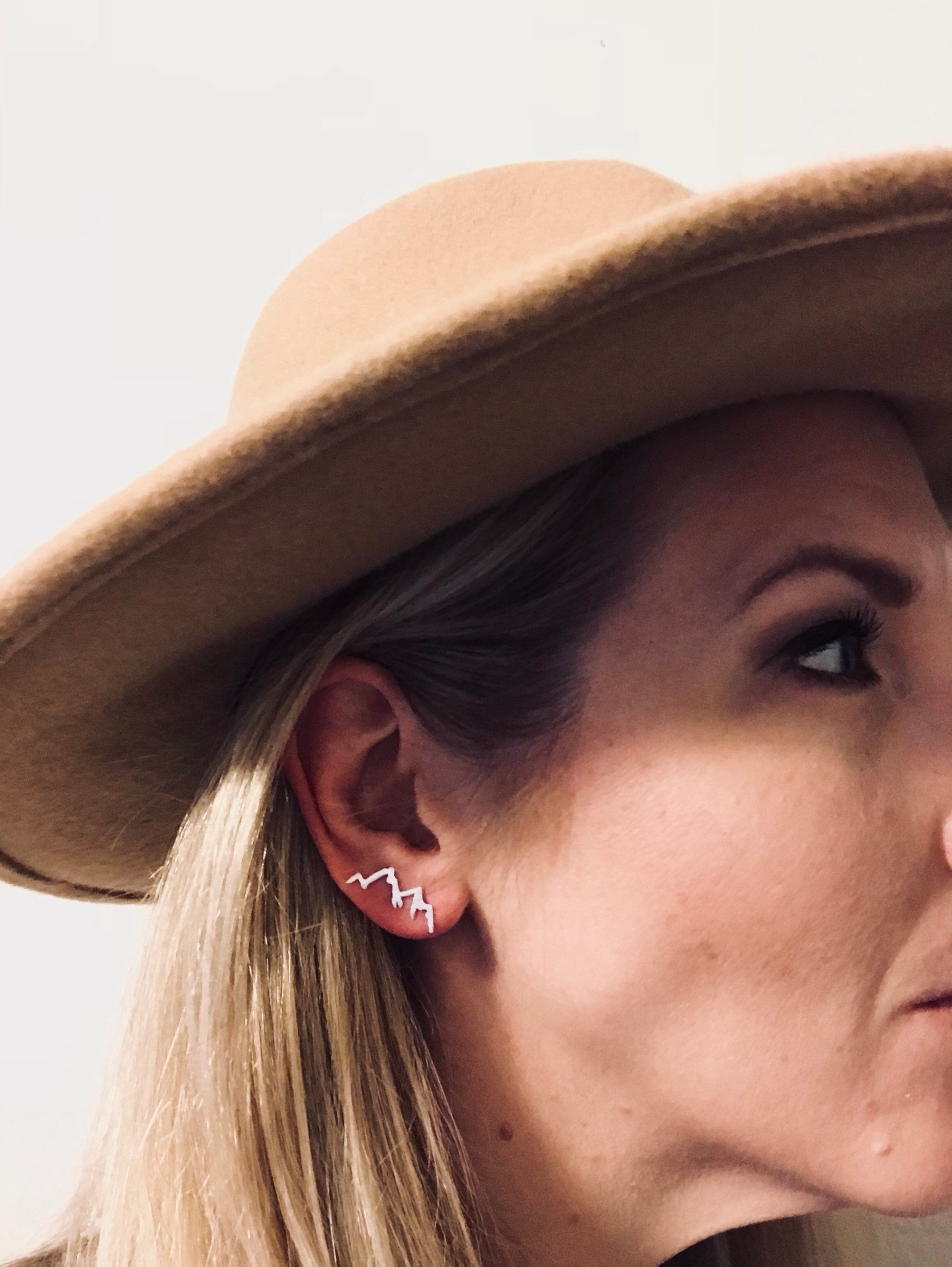 Mountain Range Ear Crawlers Mountain Range Climbers Earrings Mountain ...