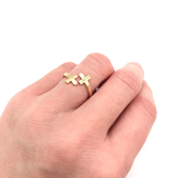 Cross Ring - Etsy