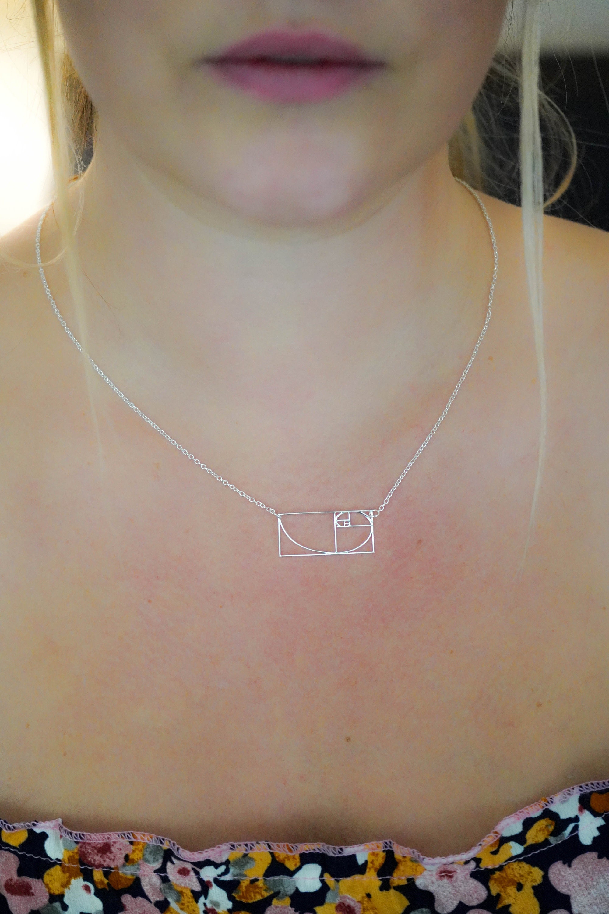 Fibonacci Golden Spiral Necklace Math Jewelry Wearable - Etsy