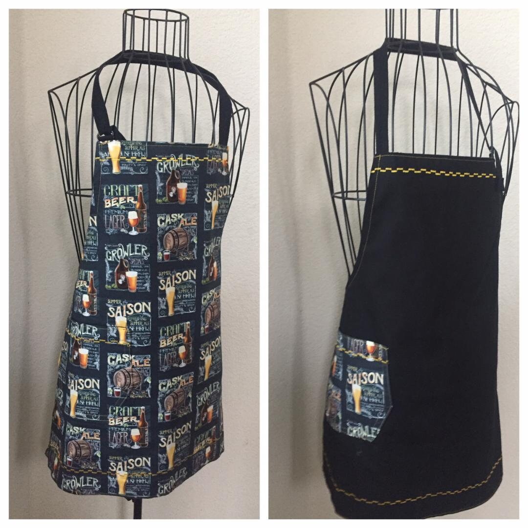 Reversible draft Beers Apron - Etsy