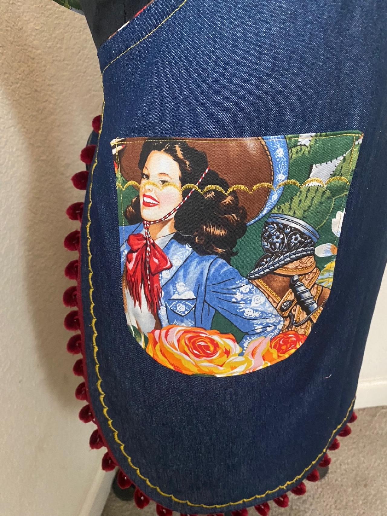 Reversible Large/tall: "senoritas" Folklorico Apron - Etsy