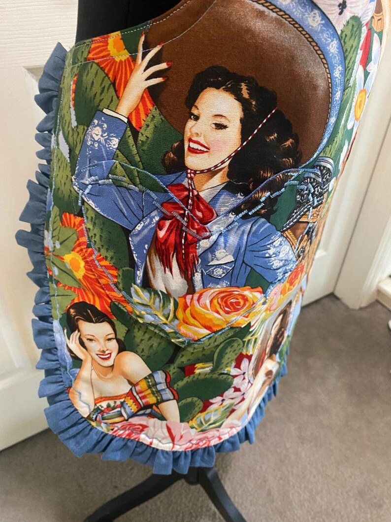 Reversible Folklorico Apron: senoritas Henry Alexander Fabric Designs ...