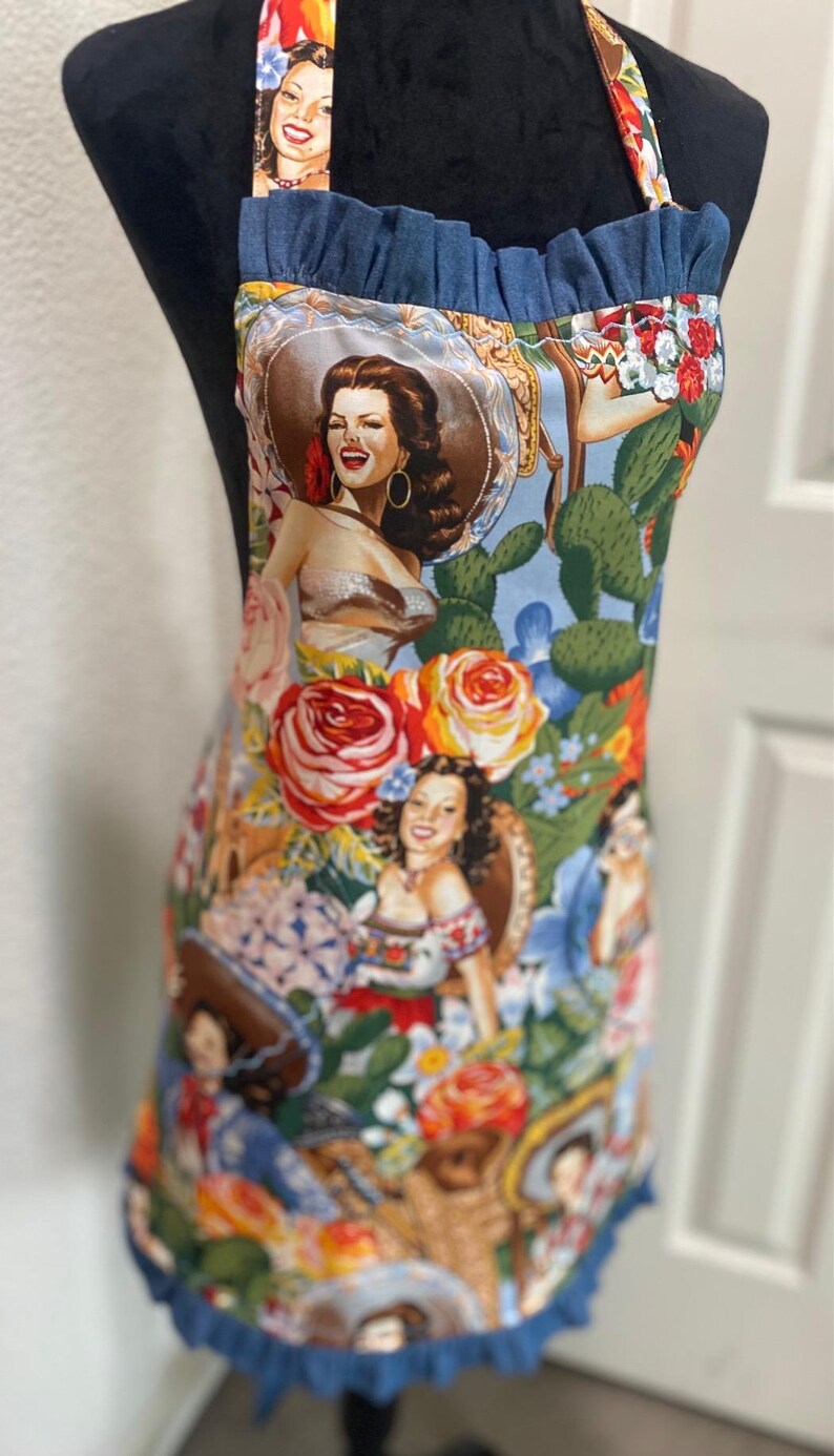 Reversible Folklorico Apron: senoritas Henry Alexander Fabric Designs ...