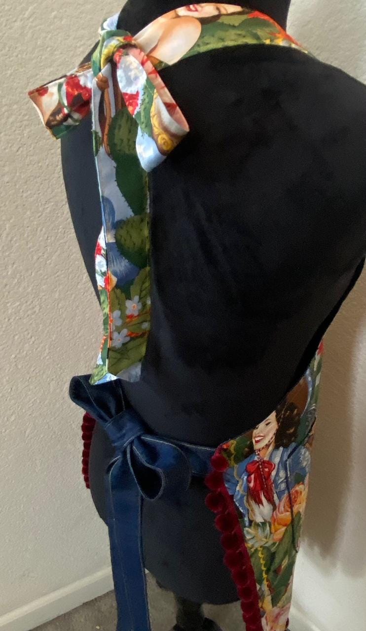 Reversible Large/tall: "senoritas" Folklorico Apron - Etsy