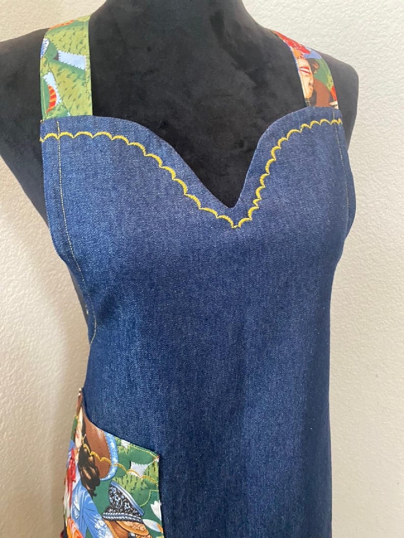 Reversible Large/tall: "senoritas" Folklorico Apron - Etsy