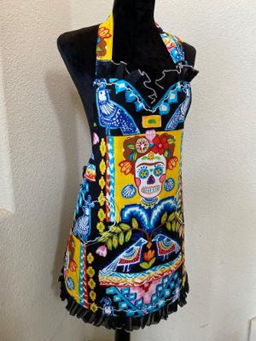 Reversible Folklorico Apron: ikat De Polanco Alexander Henry Fabrics - Etsy