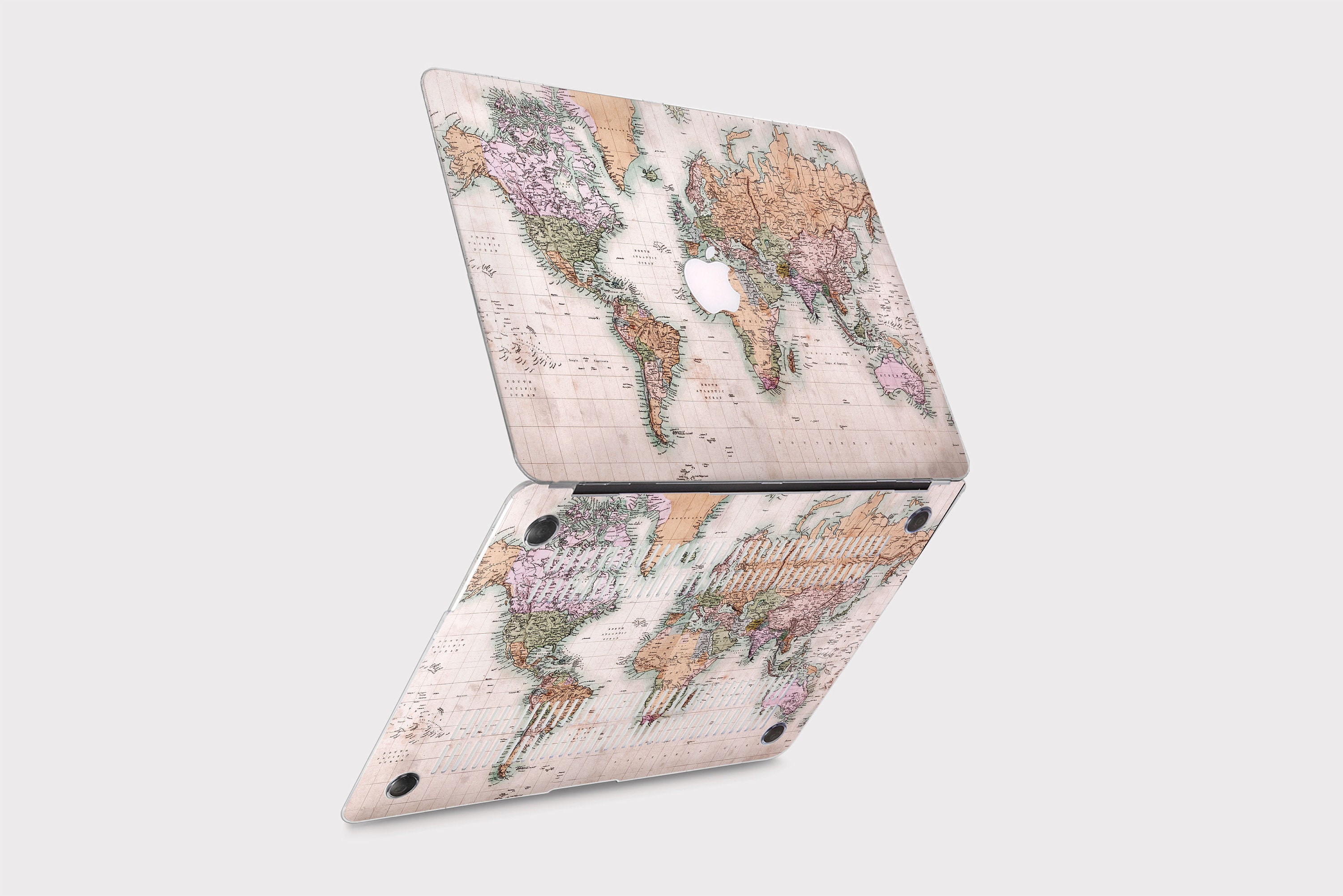 World Map Macbook Pro Case Retro Map Macbook Air 13 A2337 M1 - Etsy
