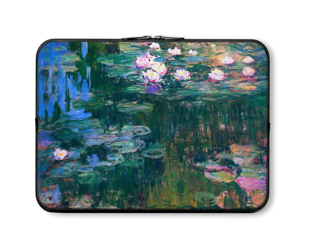 Claude Monet Laptop Sleeve Water Lilies Drawings Laptop Sleeve 12 Inch ...