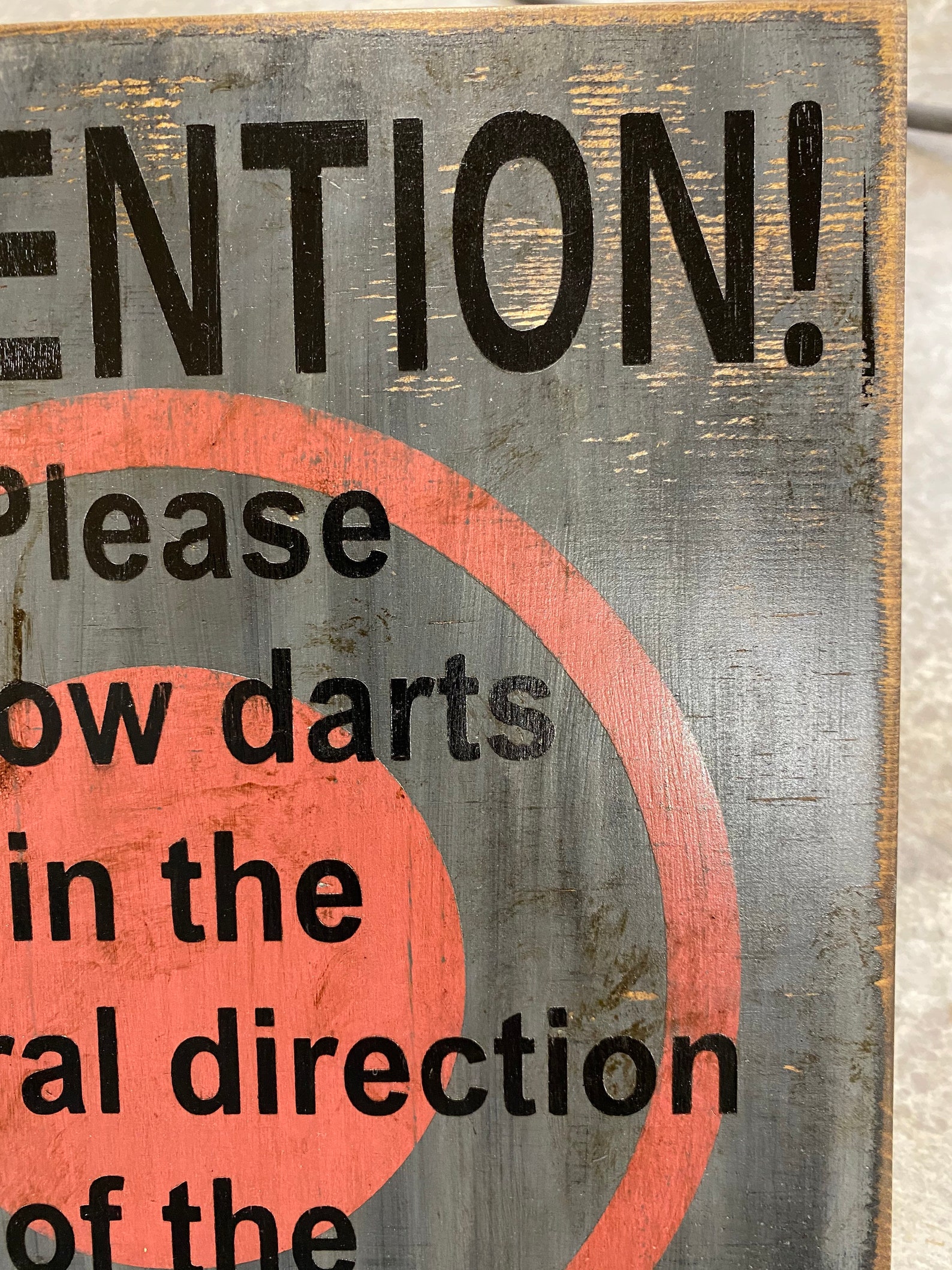 Dart Board Sign: Funny Man Cave Game Room Decor - Etsy