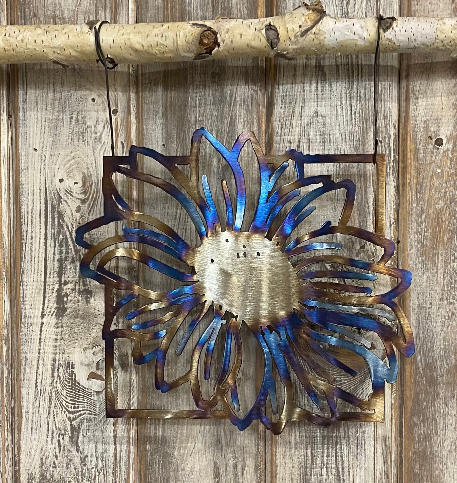 Metal Sunflower Decor Garden Decor Patio Decor Sunflower - Etsy