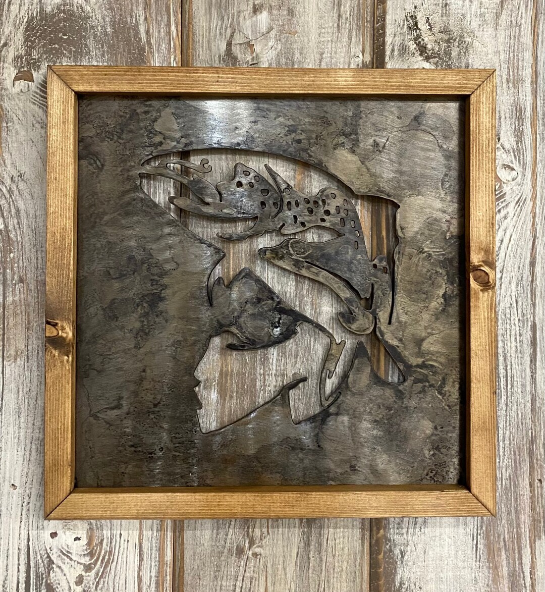 Native Trout Art, Steelhead Art, Steelhead Fishing Art, Patina ...