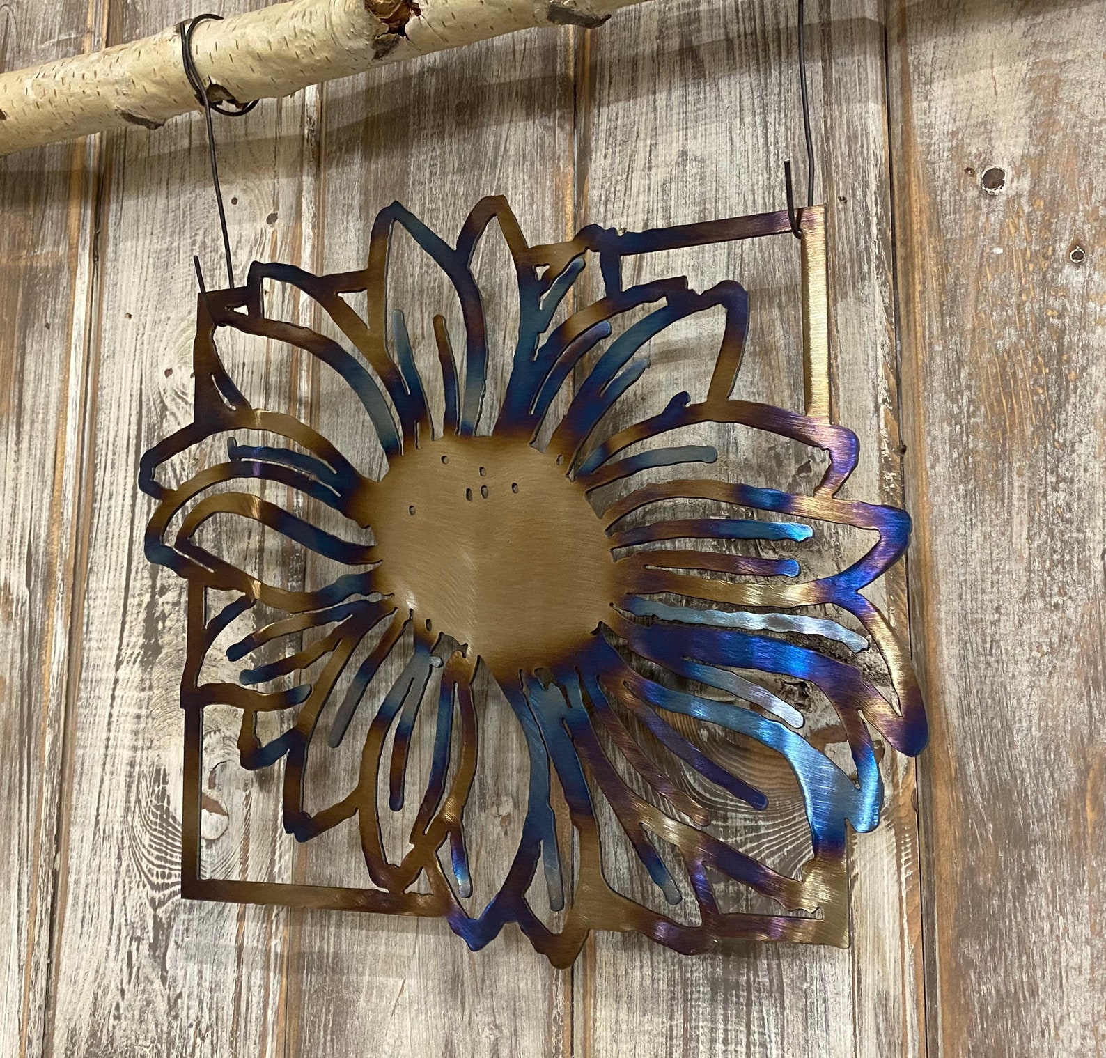 Metal Sunflower Decor Garden Decor Patio Decor Sunflower - Etsy
