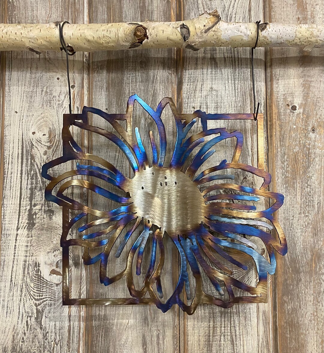 Metal Sunflower Decor, Garden Decor, Patio Decor, Sunflower, Sunflower ...