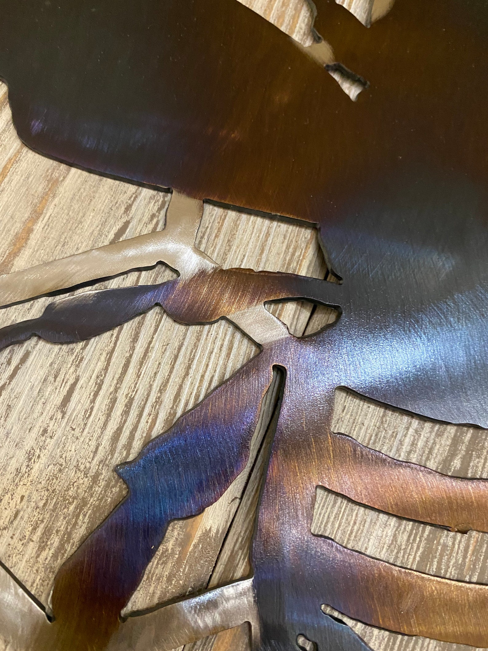 Metal Bee on Honeycomb Garden Decor Honeybees Metal Bee - Etsy