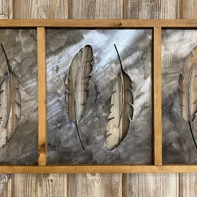 Metal Feathers - Etsy