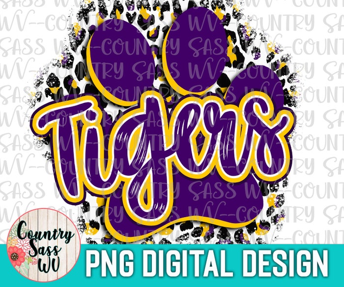 Lsu Paw Print - Etsy