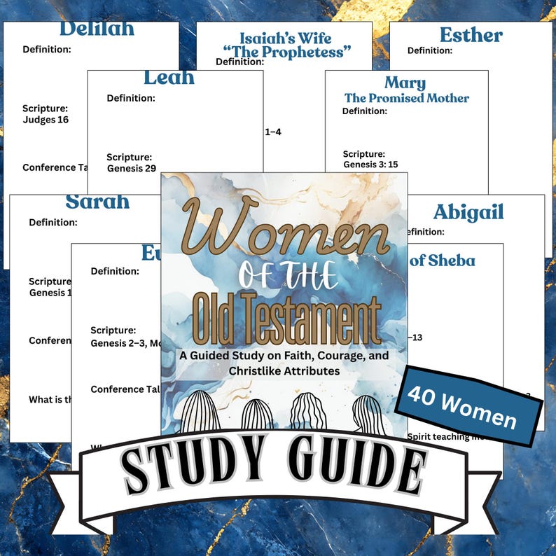 Women in the Old Testament LDS Study Guide | 40 Women Scripture ...