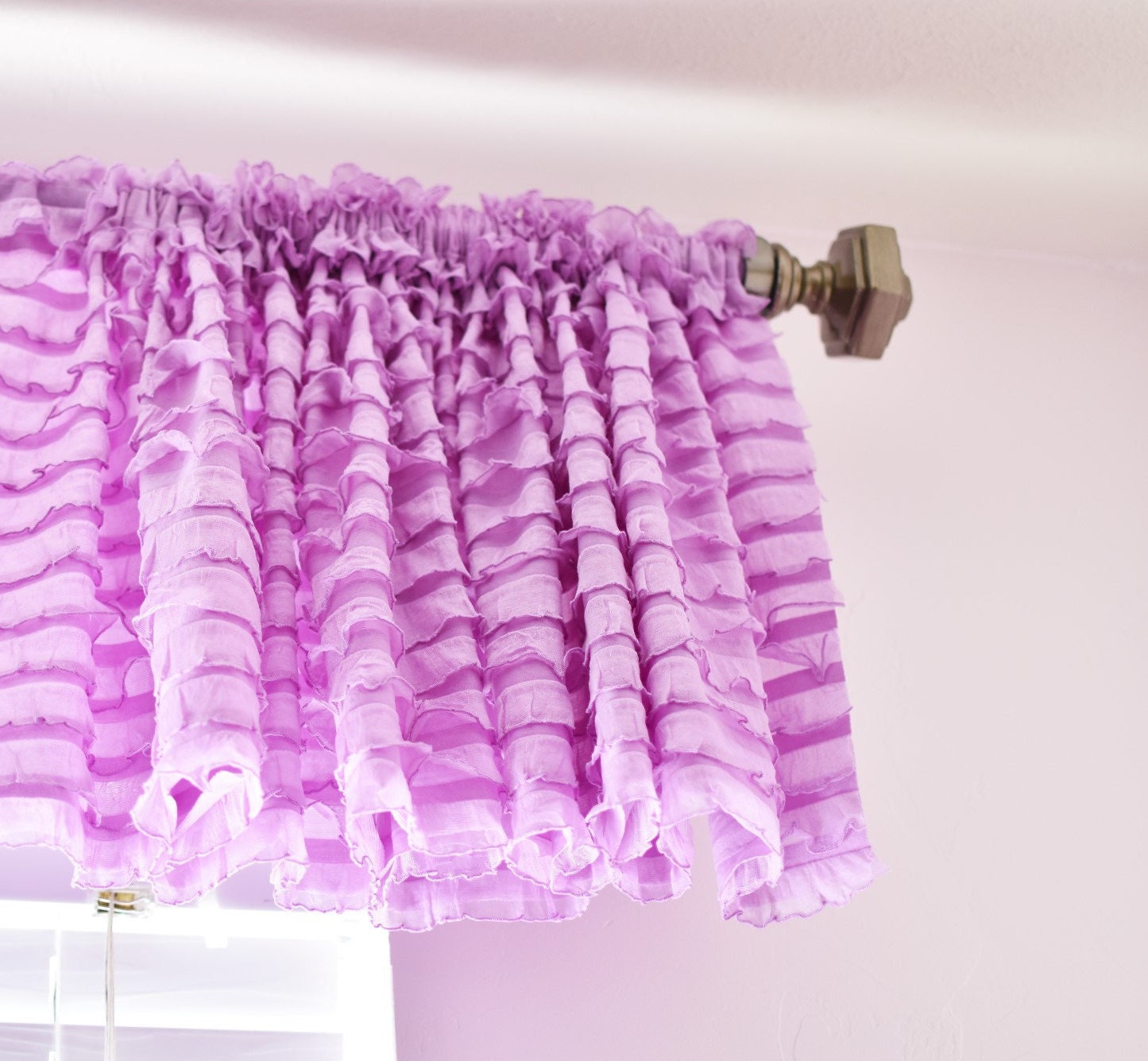 Lavender Ruffle Curtains