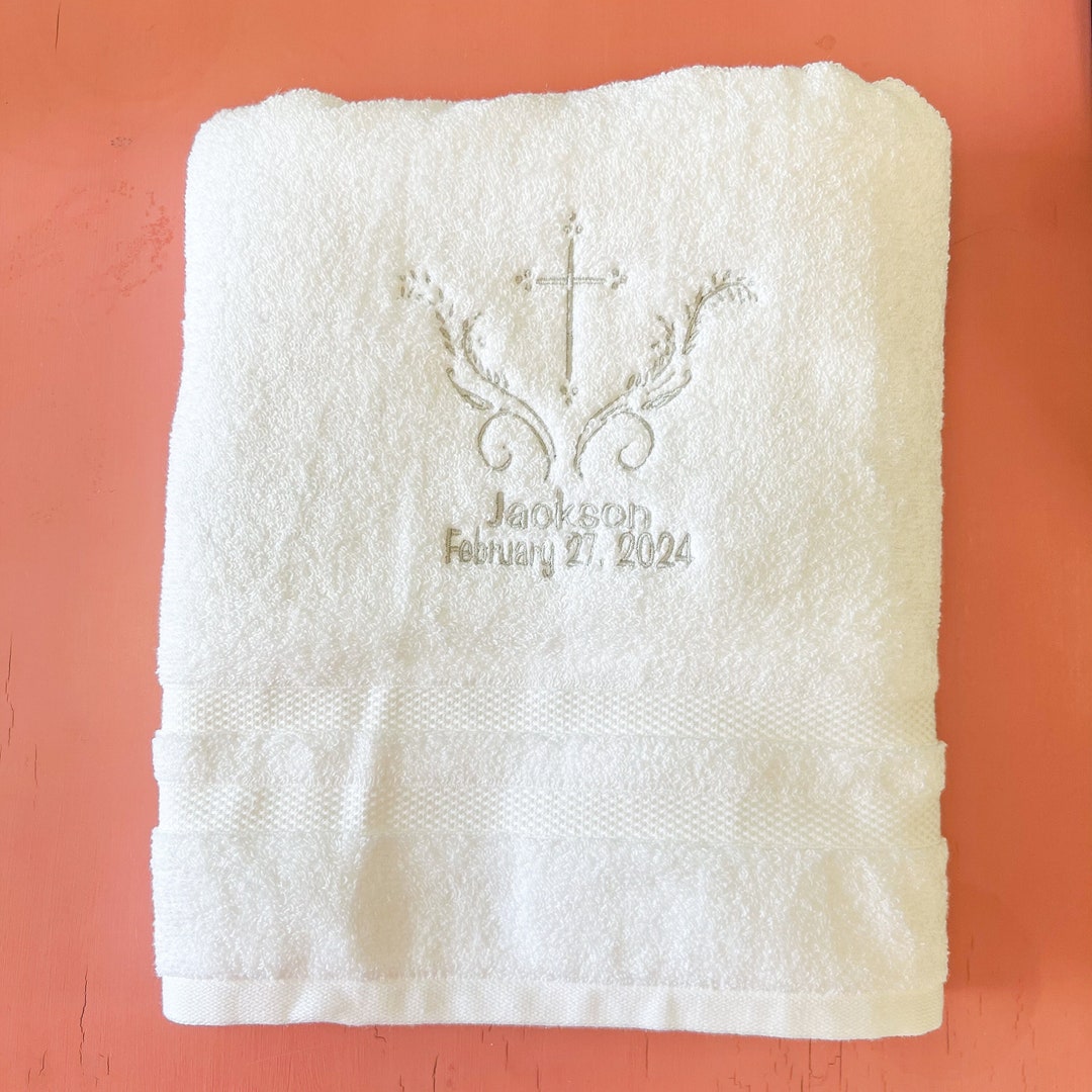 Greek Christening Orthodox Baptism Towel, Christening Towels, Byzantine ...