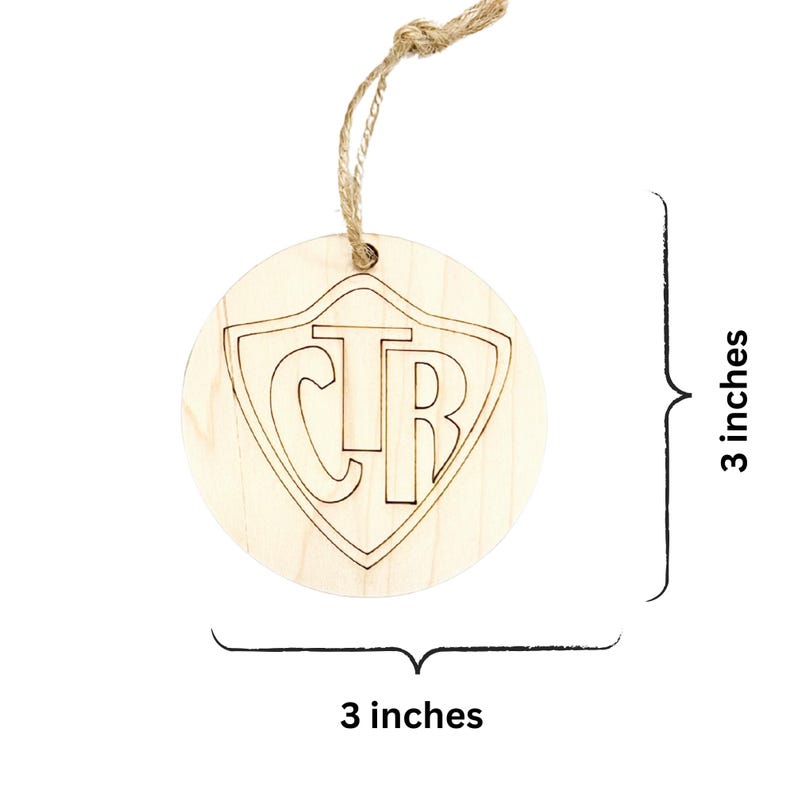 CTR Shield Ornaments, LDS Baptism Gifts for Church of Jesus Christ ...