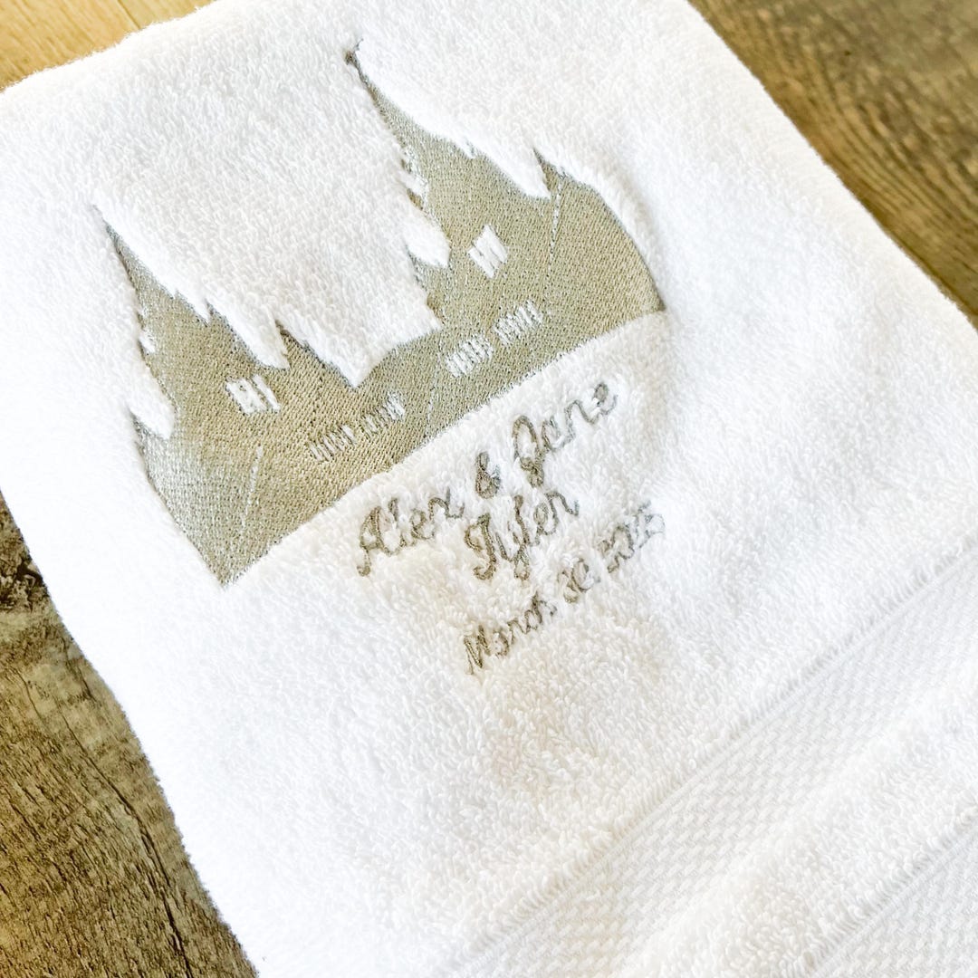 Temple Wedding Towel LDS Marriage Present | San Diego Temples Custom ...