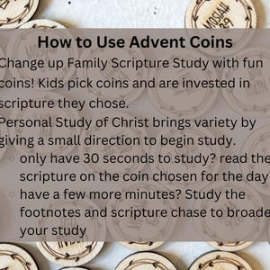 Advent Calendar Wood Book of Momon Reading, Church of Jesus Christ, BOM ...